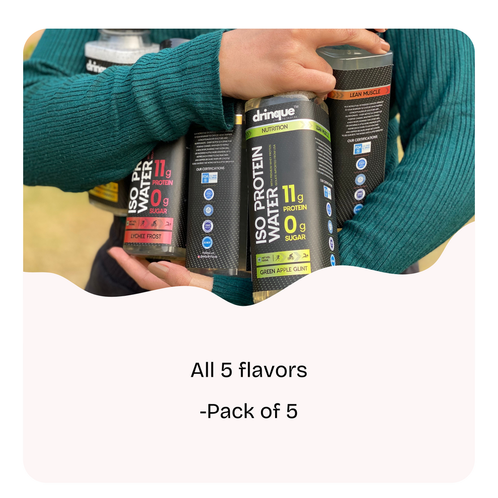 drinque ISO PROTEIN WATER- 11g ISOLATE PROTEIN (Variety Pack)