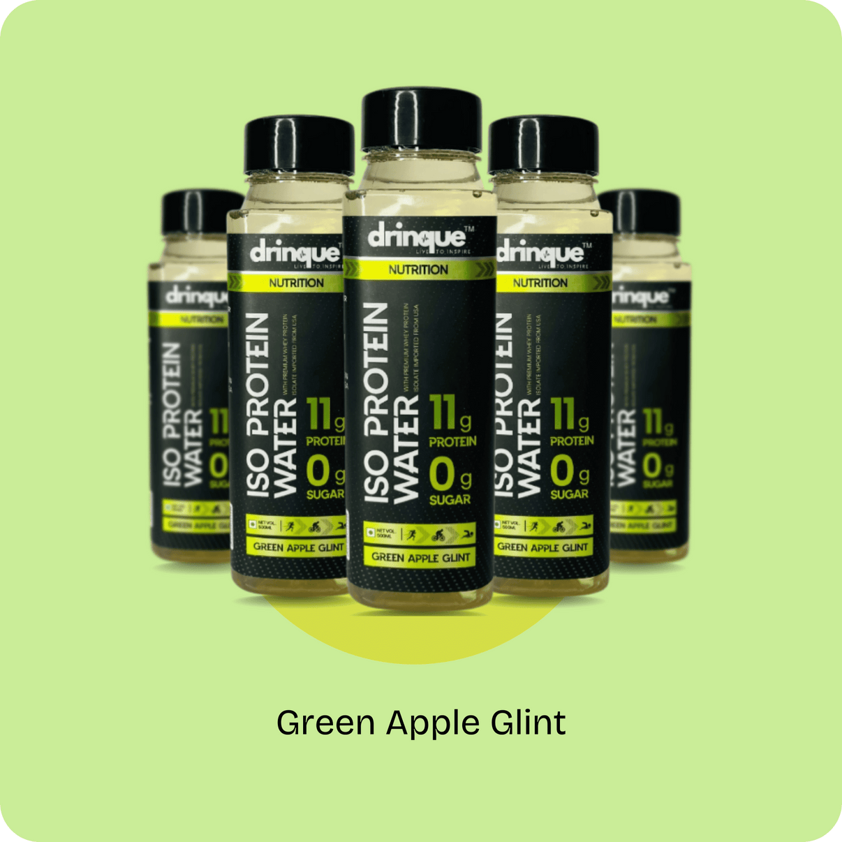 drinque™ ISO PROTEIN WATER- 11g ISOLATE PROTEIN with 7g FIBER (Green A